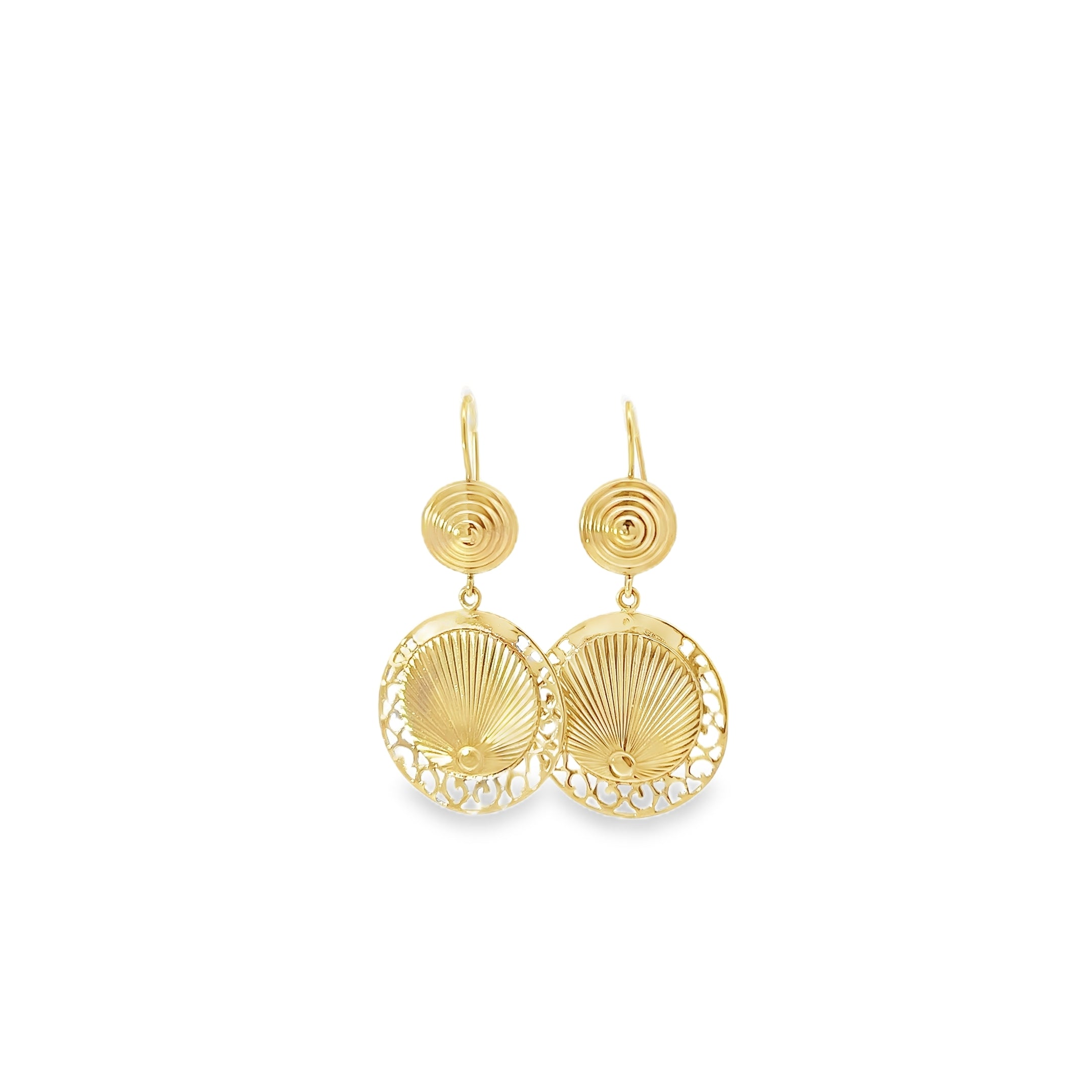 Gold Disc Drop Earrings – Generales & Generales Fine Jewellers