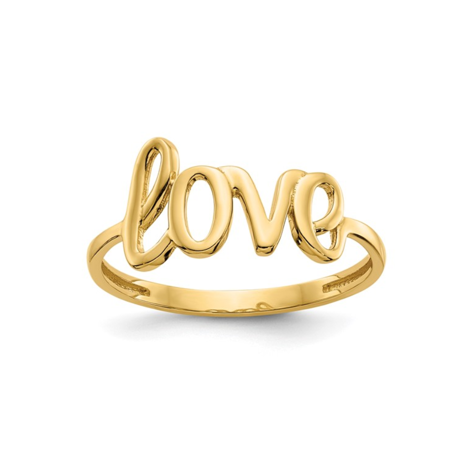 Love Script Ring - Available on Special Order – Generales & Generales ...